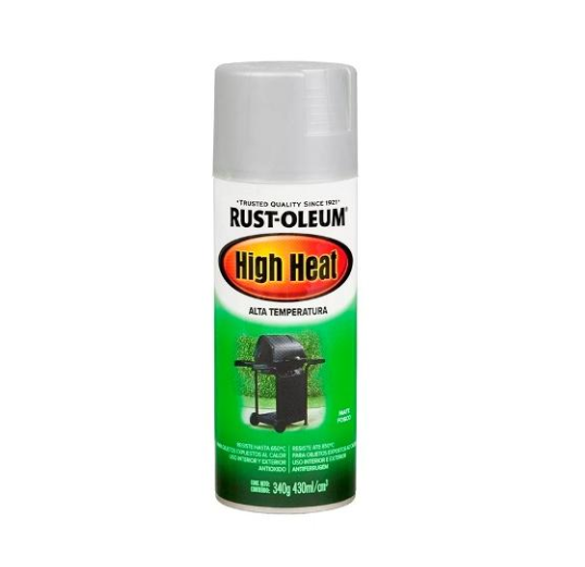 Pintura en Spray de Alta Temperatura Plata Mate 650°C, SP-650PL-MA ...